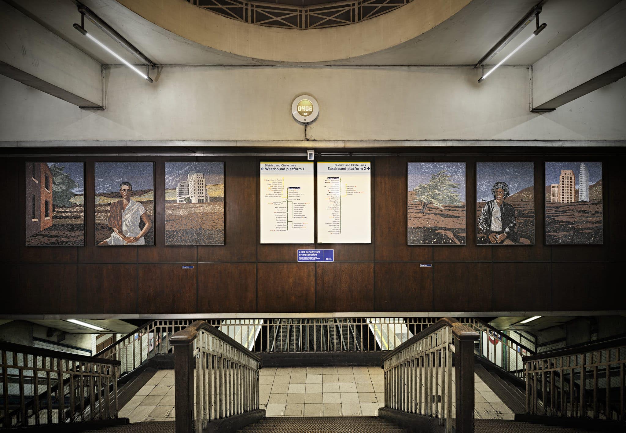 Hannah Quinlan & Rosie Hastings, Angels of History , St. James's Park Station | Thames-Side Studios